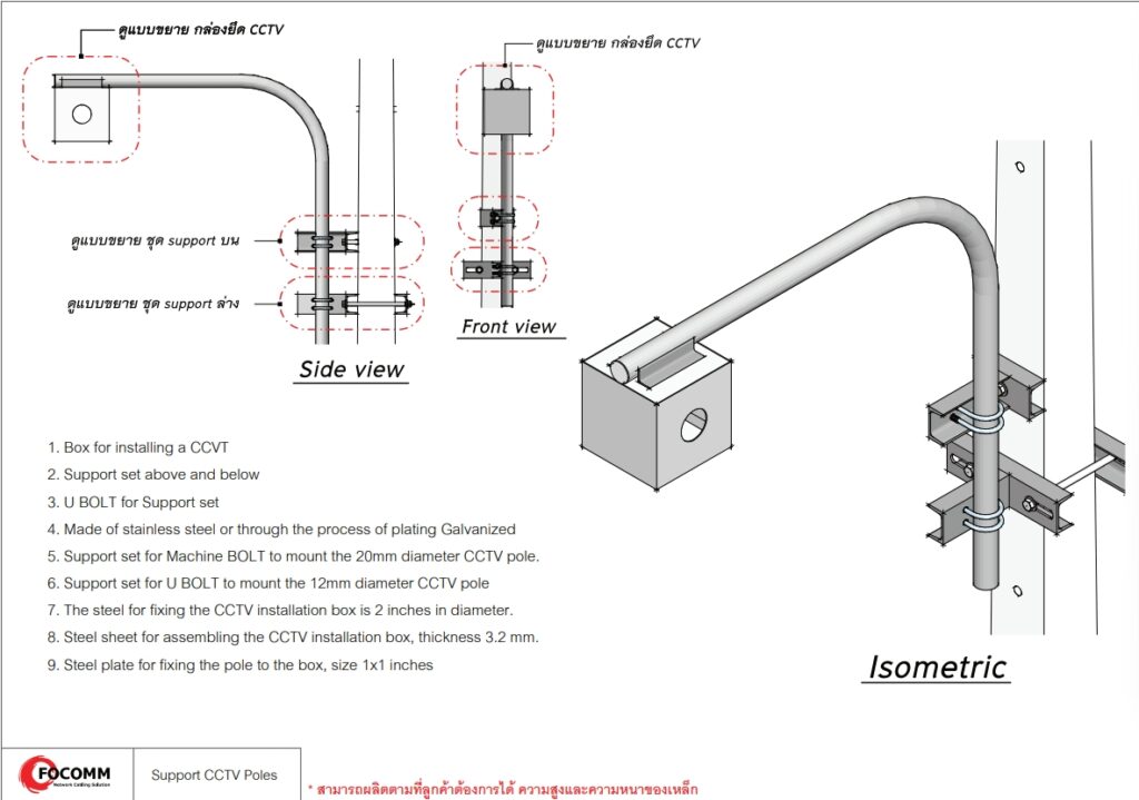 CCTV Poles - Focomm Cabling
